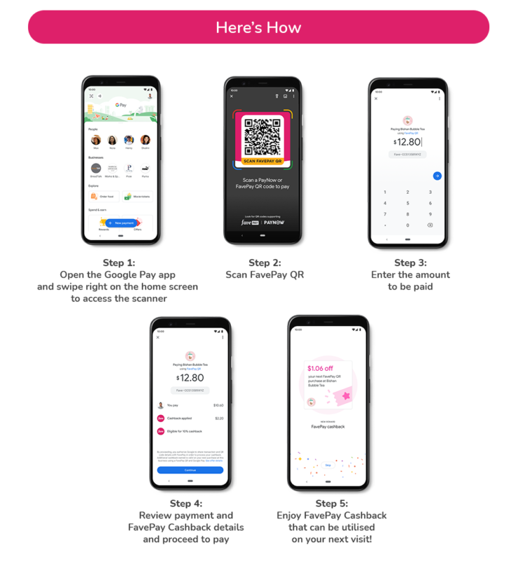 You can now scan FavePay QRs using Google Pay